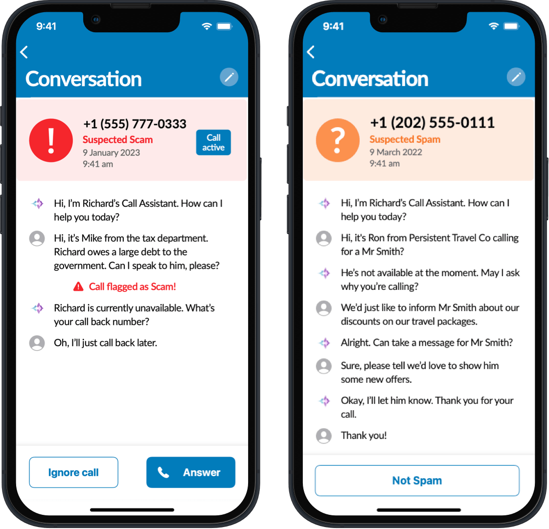 Call Screener – Al-Powered Call Protection - Norwood Systems